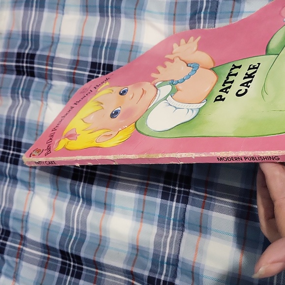 Honey Bear Books | Accents | Vintage Baby Doll Preschool Board Book Patty Cake Pink 989 ...